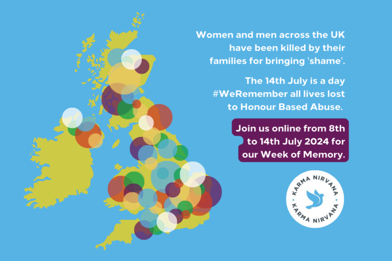 Interactive Map of Honour Based Abuse Deaths in the UK – Karma Nirvana